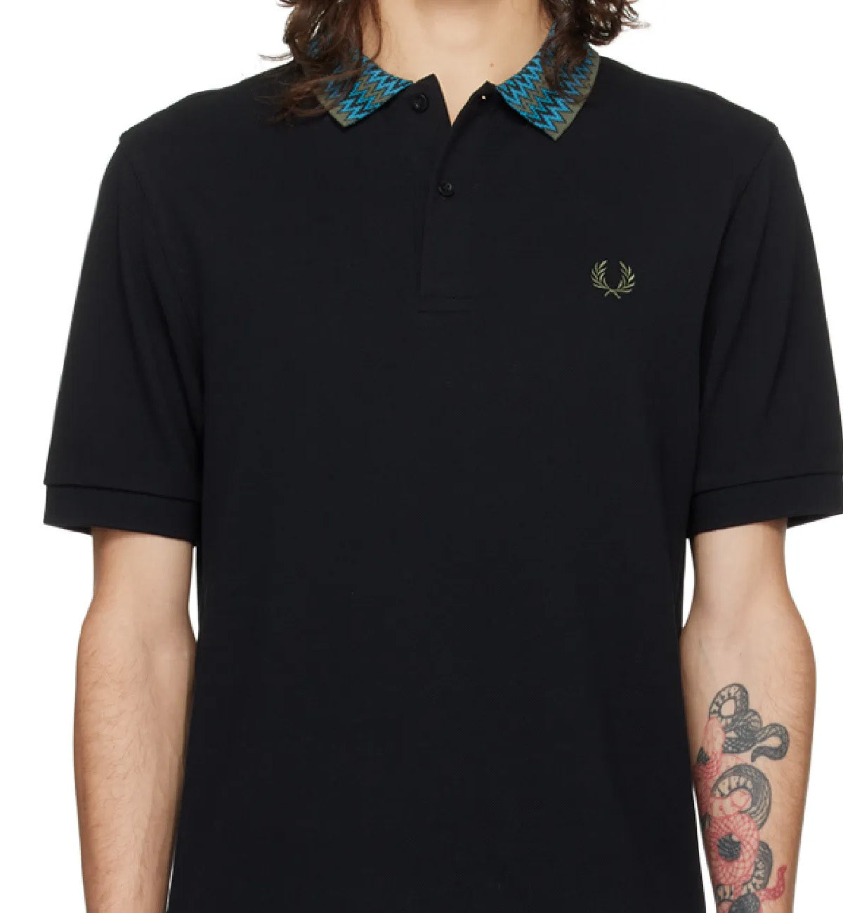 Fred Perry Woven Design Contrast Polo Shirt – The Factory KL