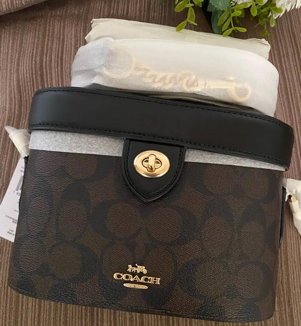 Coach Kay Crossbody Signature Canvas (Black Brown) – The Factory KL